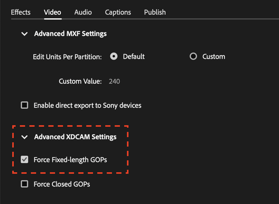 HD XDCAM Export Guide - Media Encoder CC – Centro de soporte Peach Connect